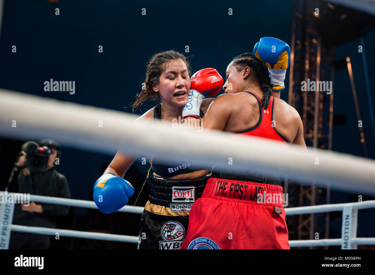 Norwegen, Bergen - Juni 09., 2017. Die norwegische professionelle Boxer ...