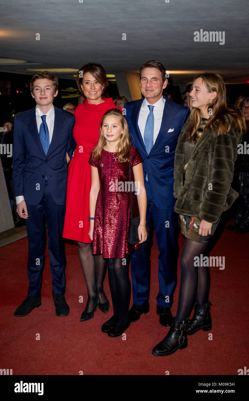 Prinz Maurits und Prinzessin Marilene mit ihren Kindern Anna, Lucas und ...