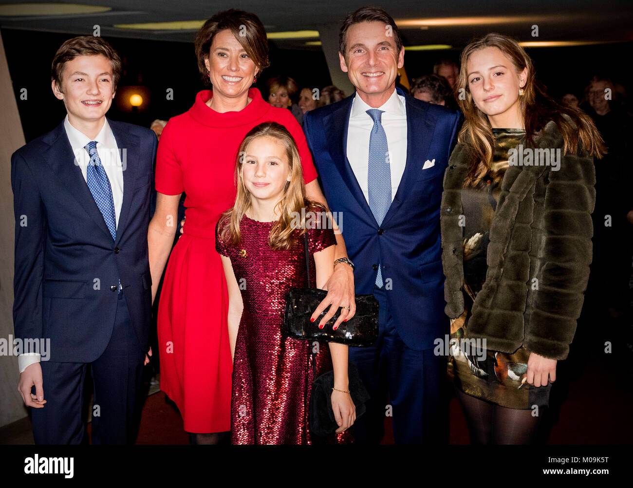 Prinz Maurits und Prinzessin Marilene mit ihren Kindern Anna, Lucas und ...