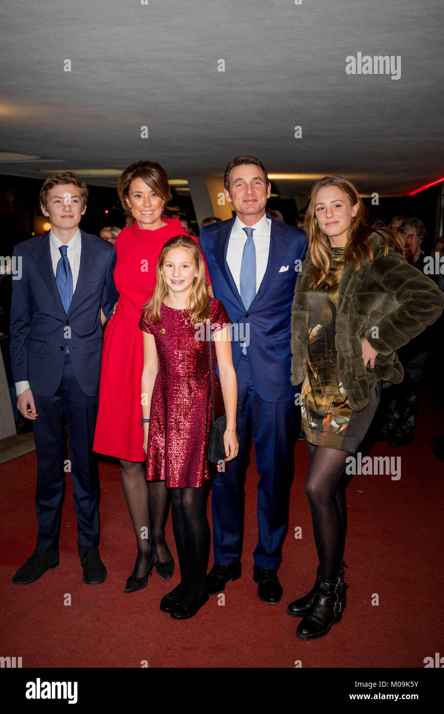 Prinz Maurits und Prinzessin Marilene mit ihren Kindern Anna, Lucas und ...