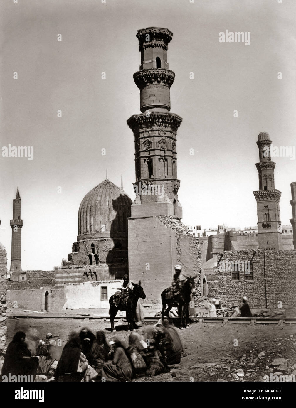 Gräber der Kalifen, Stadt der Toten in Kairo, Ägypten, 1880 C ...