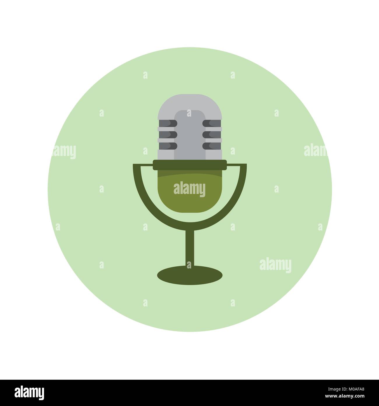 Classic Symbol Mikrofon Vector Illustration Graphic Design Stock ...