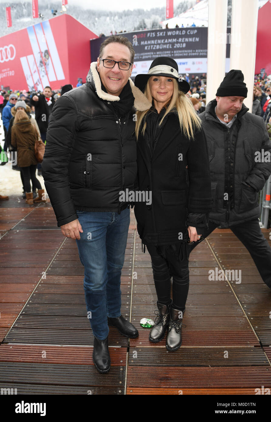 Kitzbühel, Österreich. 20 Jan, 2018. Vizekanzler von Österreich, Heinz ...