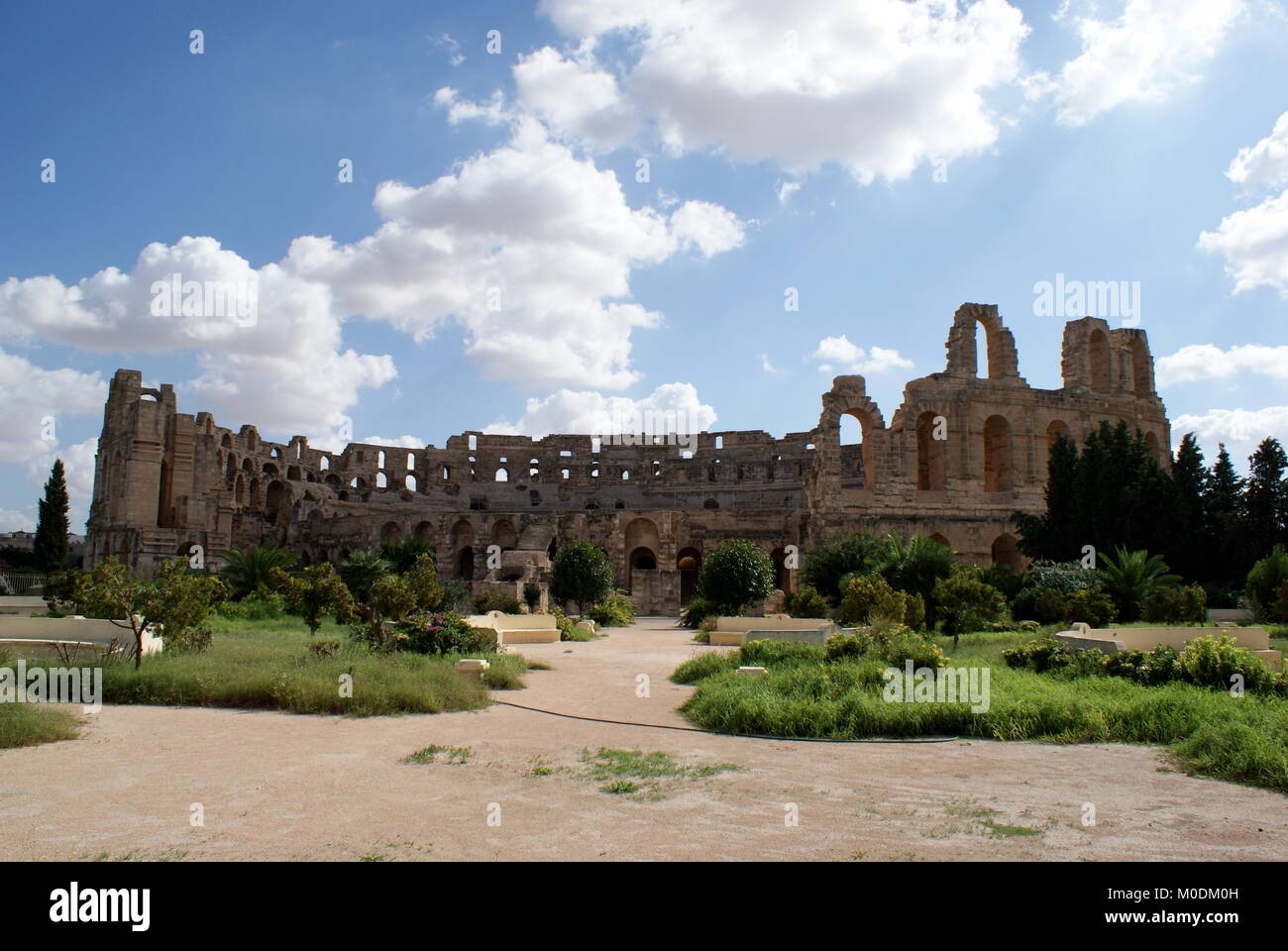 El Jem römische Amphitheater, Mahdia, Tunesien Stockfotografie - Alamy