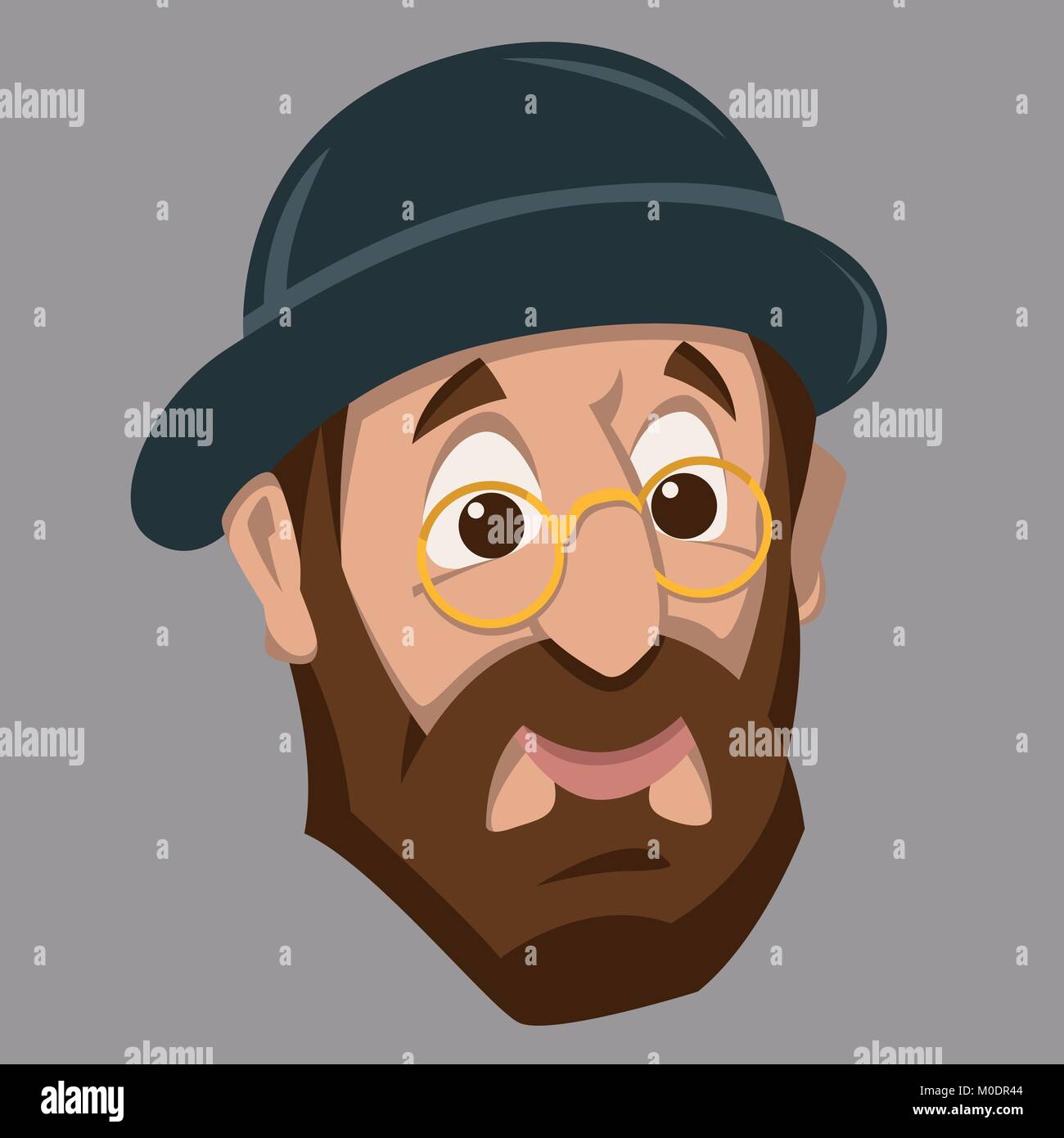 Mann mit bart clipart Stock-Vektorgrafiken kaufen - Alamy