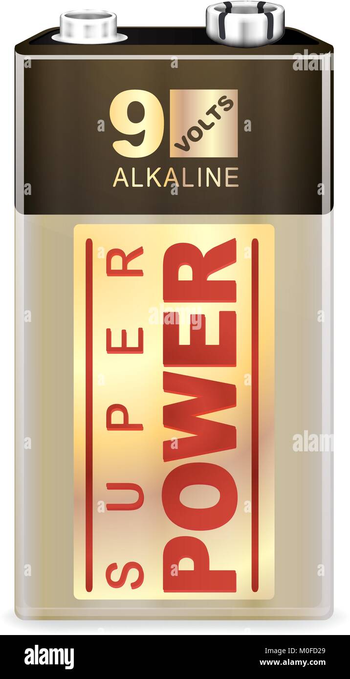 Elegantes 9 Volt Batterie Bild