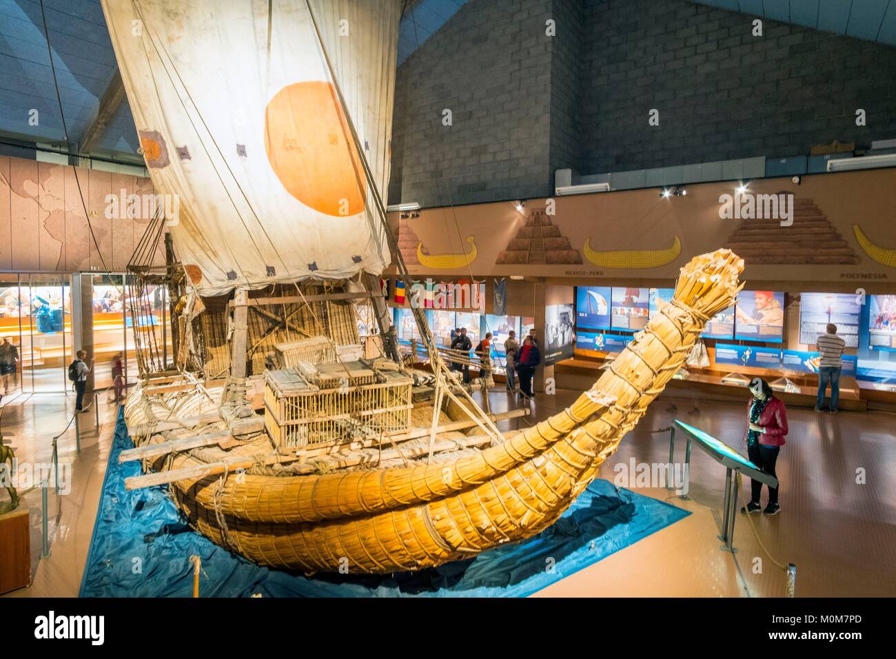 Norwegen, Oslo, Halbinsel Bygdoy, Kon-Tiki Museum, von Thor Heyerdahl ...