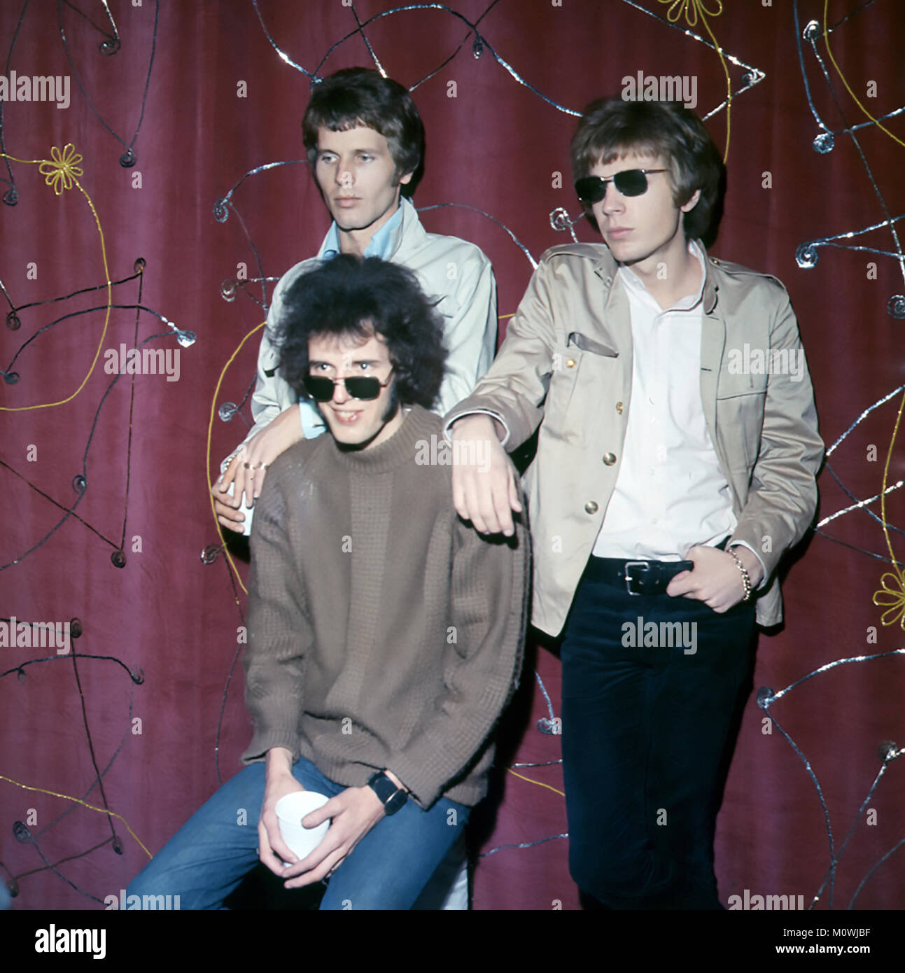 Walker Brothers US-Trio im Juli 1967 Pop. Von links: Gary Leeds ...