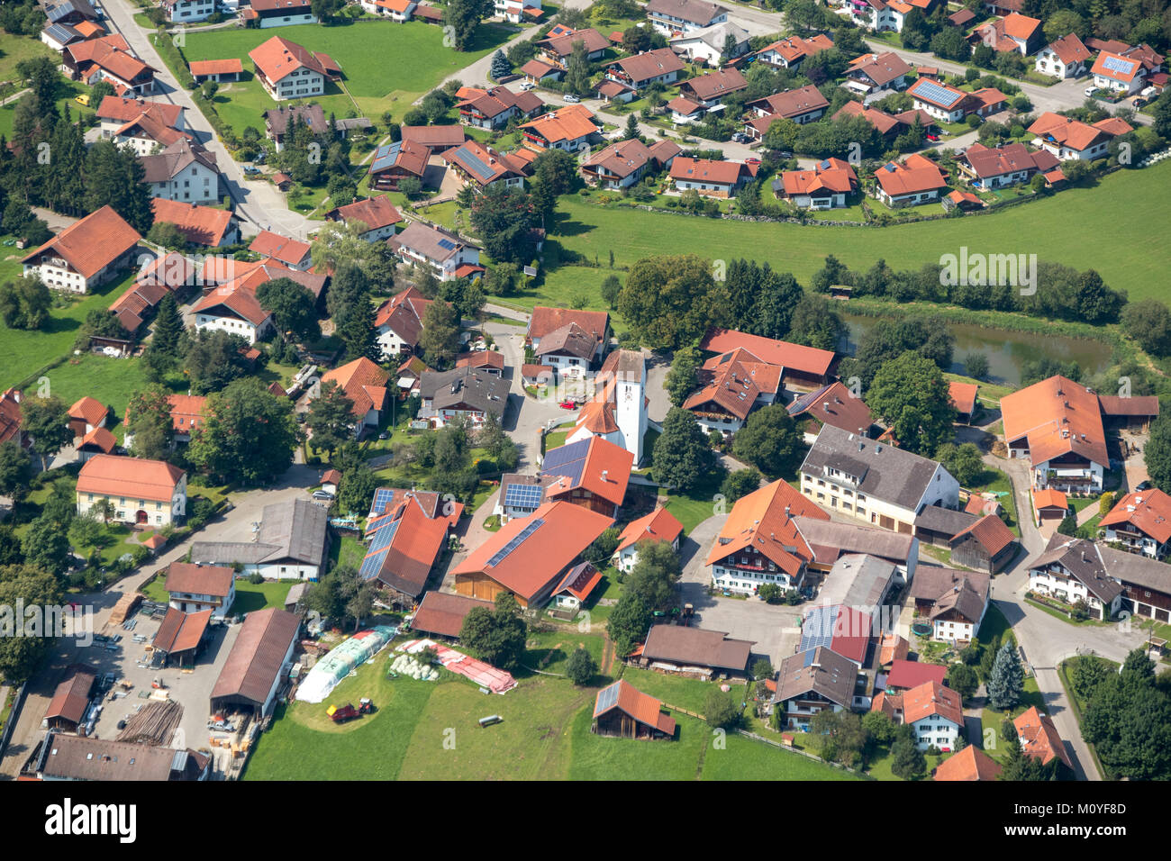 Luftaufnahme von Prem Gemeinde im Landkreis Weilheim-Schongau wurde ...