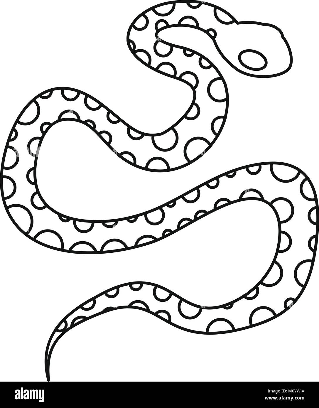 Python Schlange Symbol, outline Style Stock-Vektorgrafik - Alamy