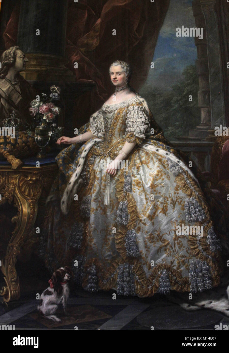 Gemälde von Königin Marie Leszczynska-Reine de France (1703-1768) von ...