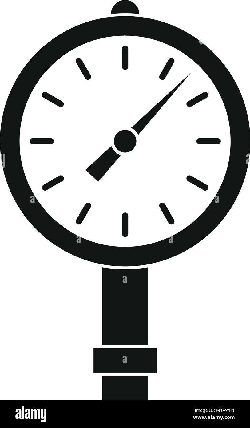 Manometer oder Manometer Symbol Einfache Stock-Vektorgrafik - Alamy