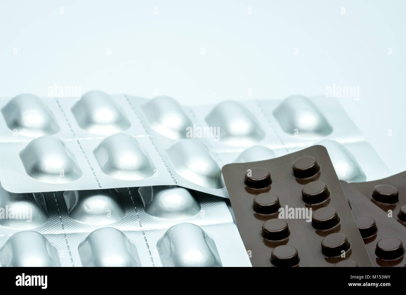 Silber Aluminium Blisterpackung und braun Blisterpackung für leichte ...