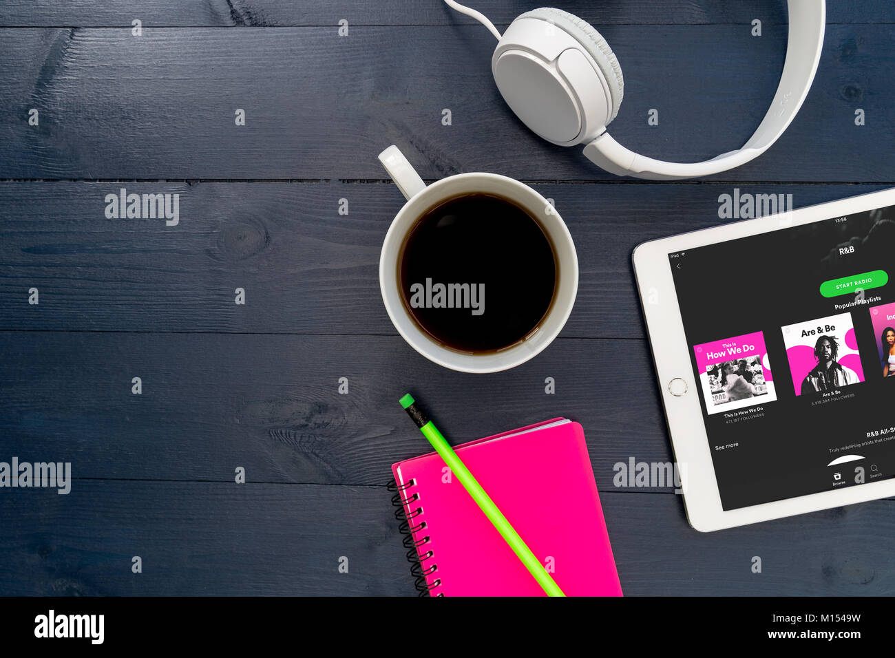 Spotify musik streaming -Fotos und -Bildmaterial in hoher Auflösung – Alamy