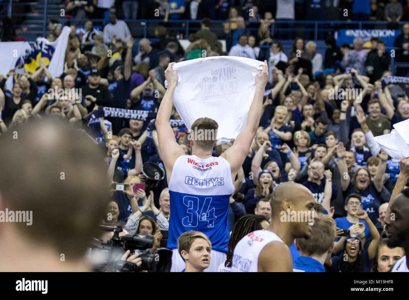 Birmingham, UK, 28. Januar, 2018. British Basketball, BBL Pokalspiel ...