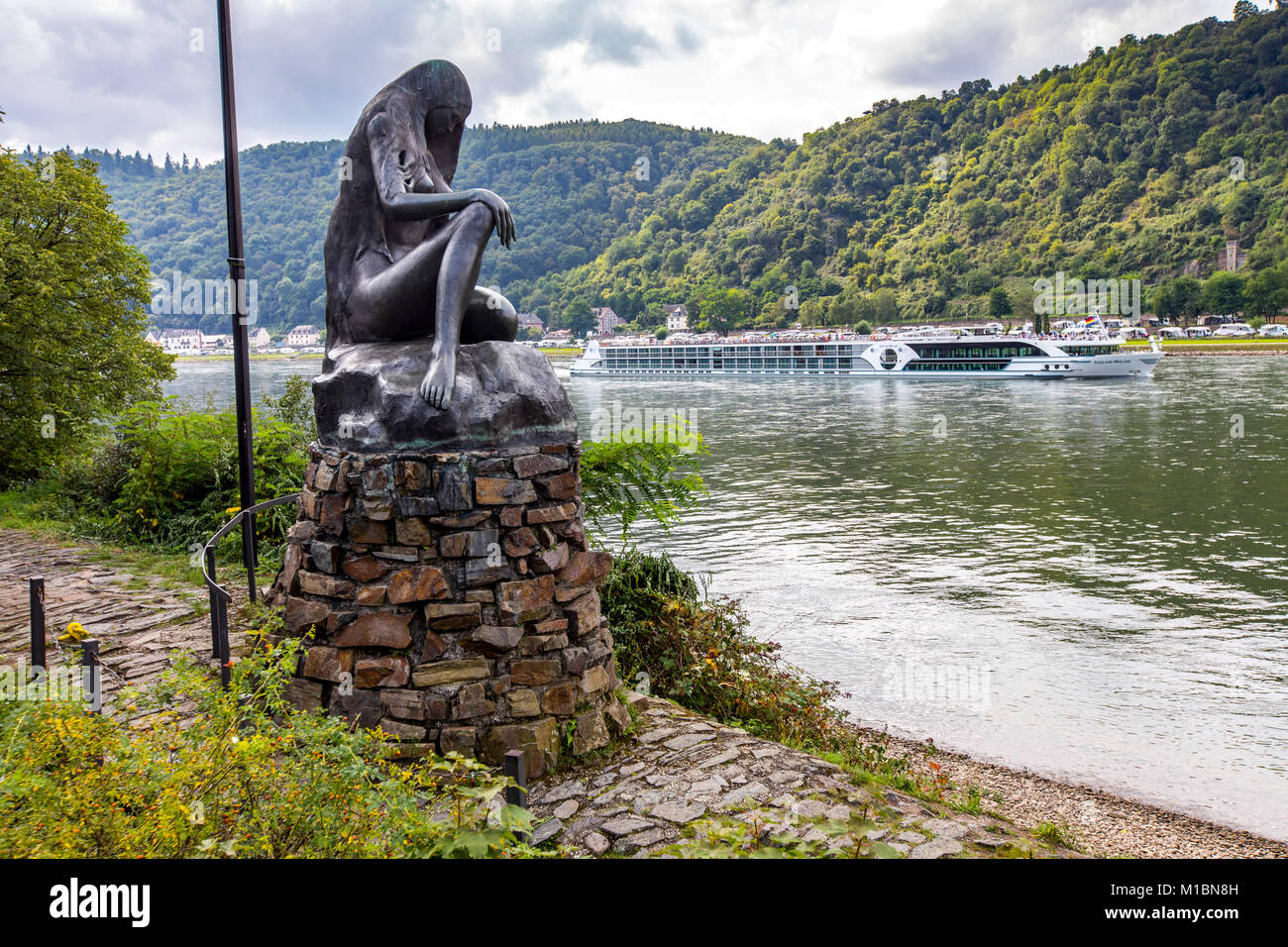 Loreley Rock On River Rhine Stockfotos & Loreley Rock On River Rhine Bilder - Alamy