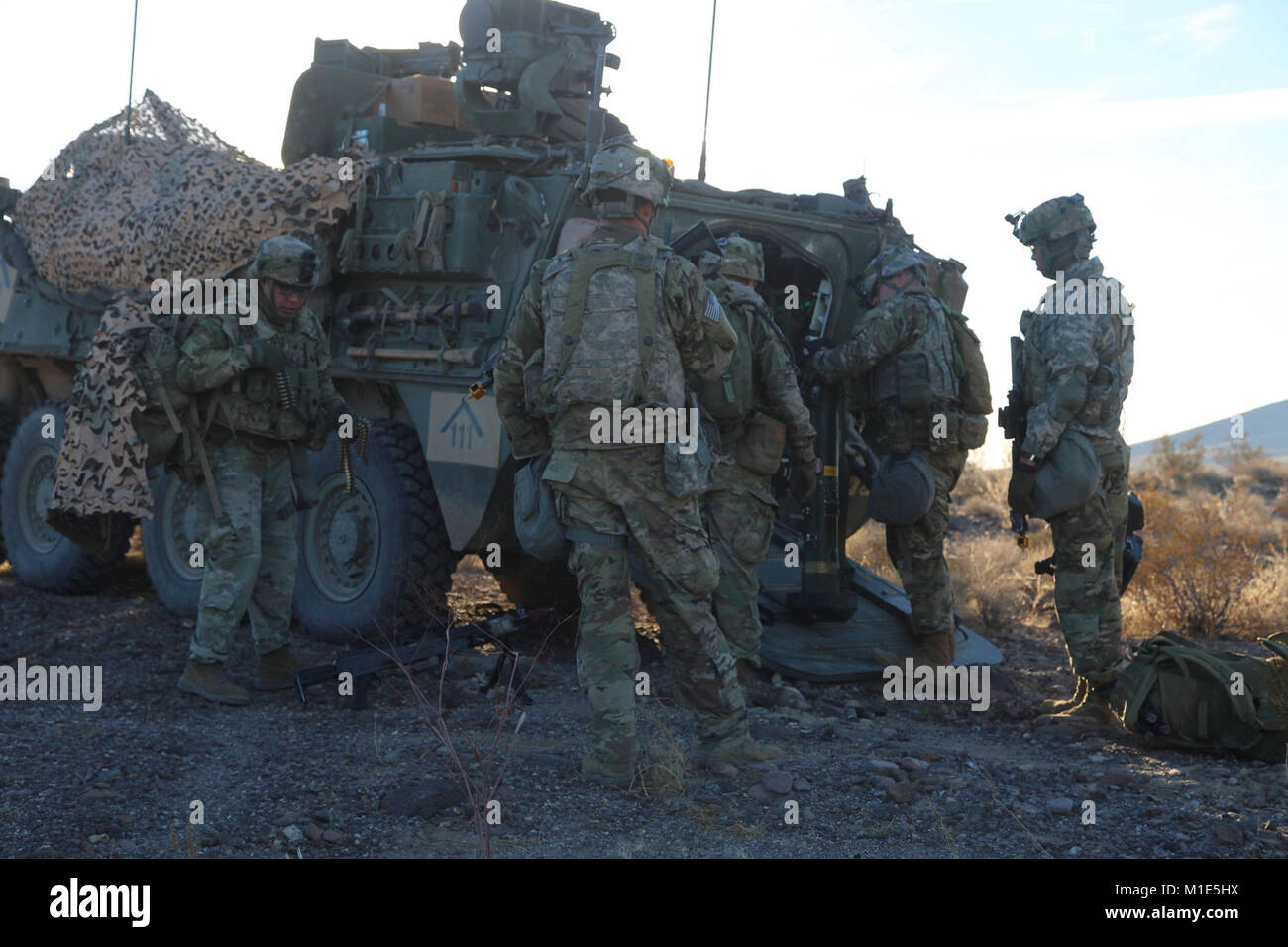 Us-Armee Soldaten 1. Brigade Combat Team zugeordnet, 4 Infanterie ...