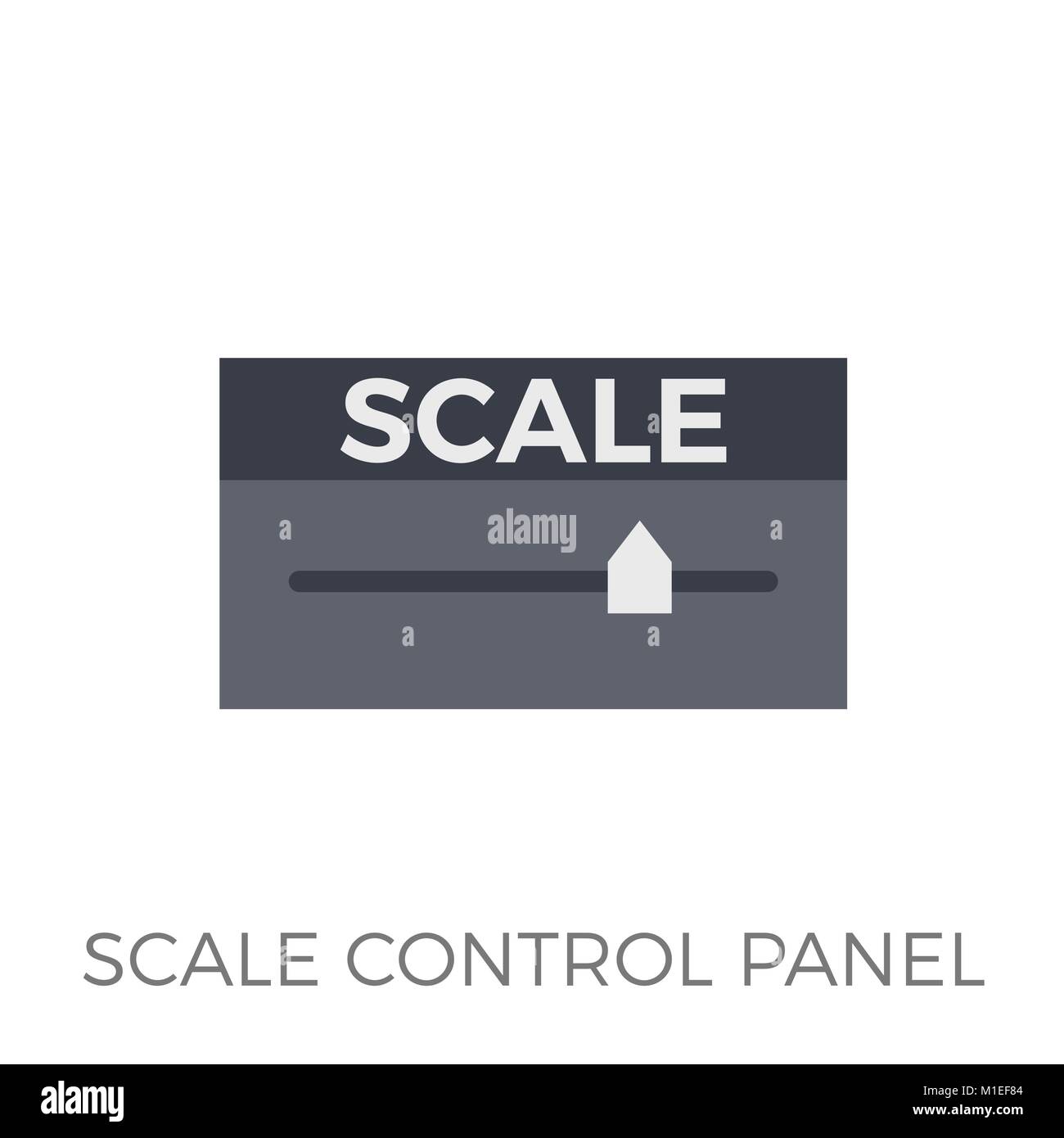 Maßstab Symbol Systemsteuerung Vektor. Auf weissem Hintergrund. Trendy ...