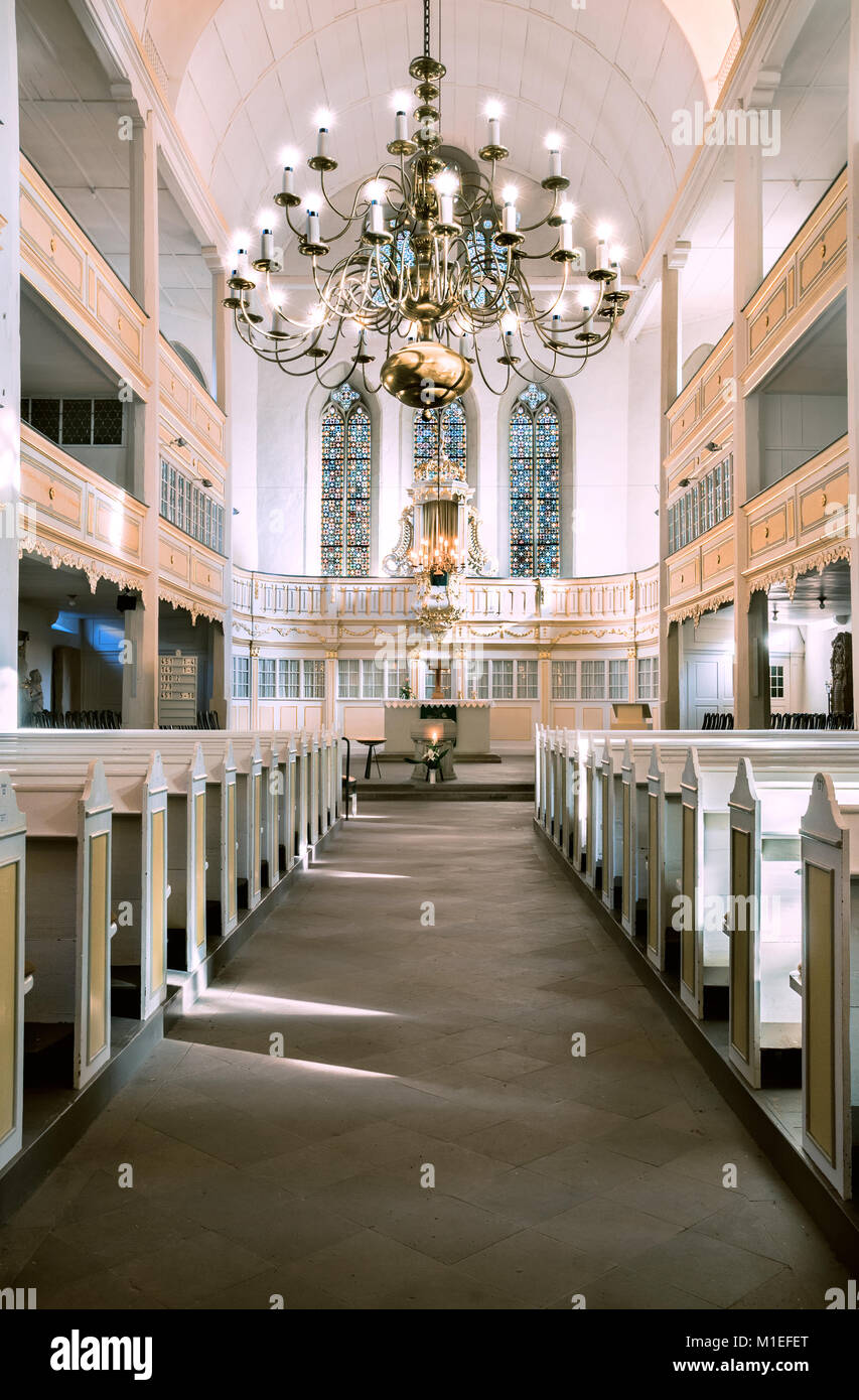 Innenansicht der Bachkirche in Arnstadt, Thüringen, Deutschland ...