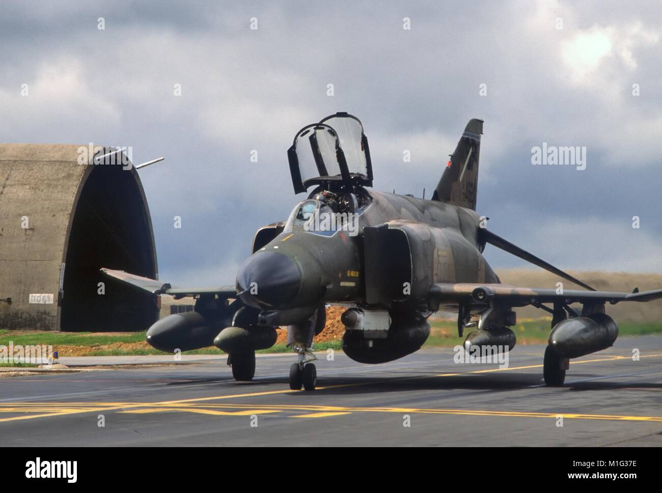US Air Force Base in Spangdahlem (Bundesrepublik Deutschland), F4 ...