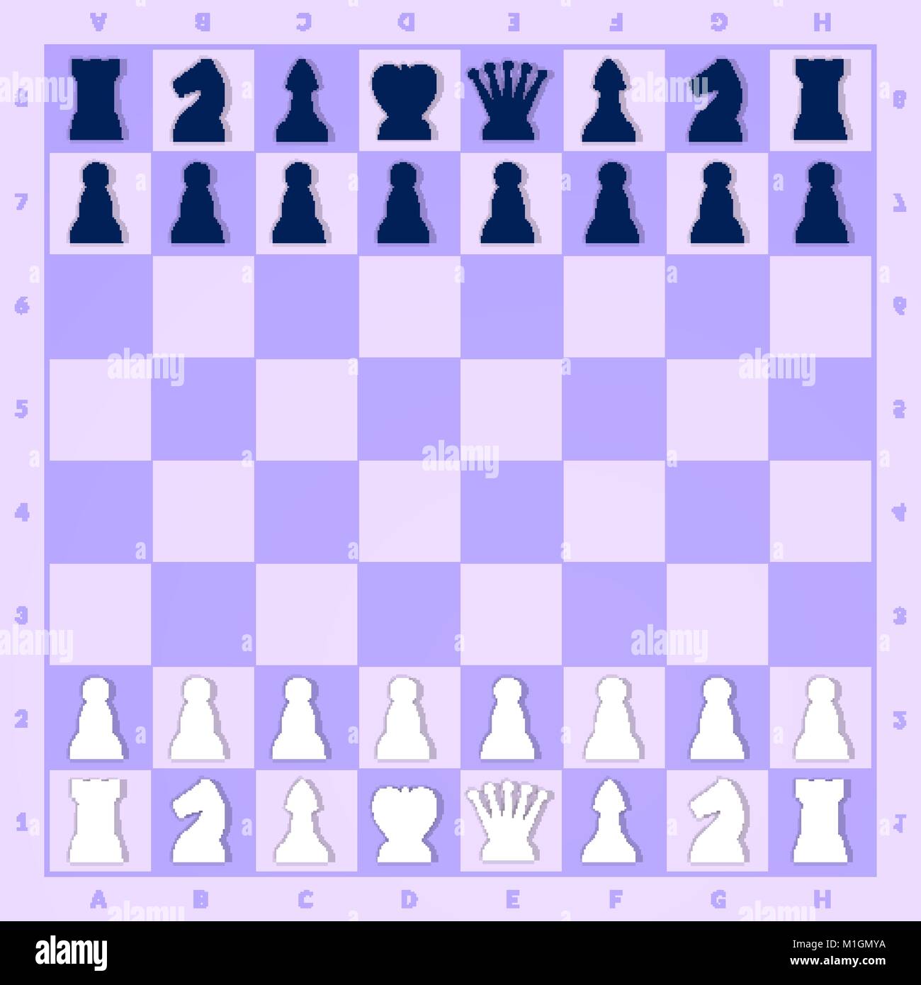 Schachbrett aufbau Stock-Vektorgrafiken kaufen - Alamy