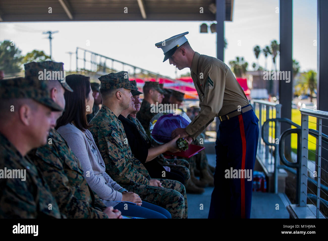 Us Marine Cpl. Joseph Purkiss, ein Data Systems Administrator mit der ...