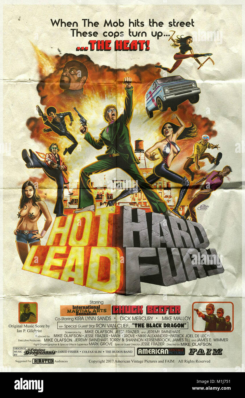 HOT LEAD-FURY, uns Poster, im Uhrzeigersinn vom Zentrum: Jessie Frazier ...