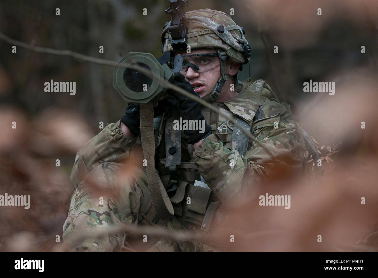 Spc. Jacob Peters, eine militärische Polizist mit 287 Military Police ...