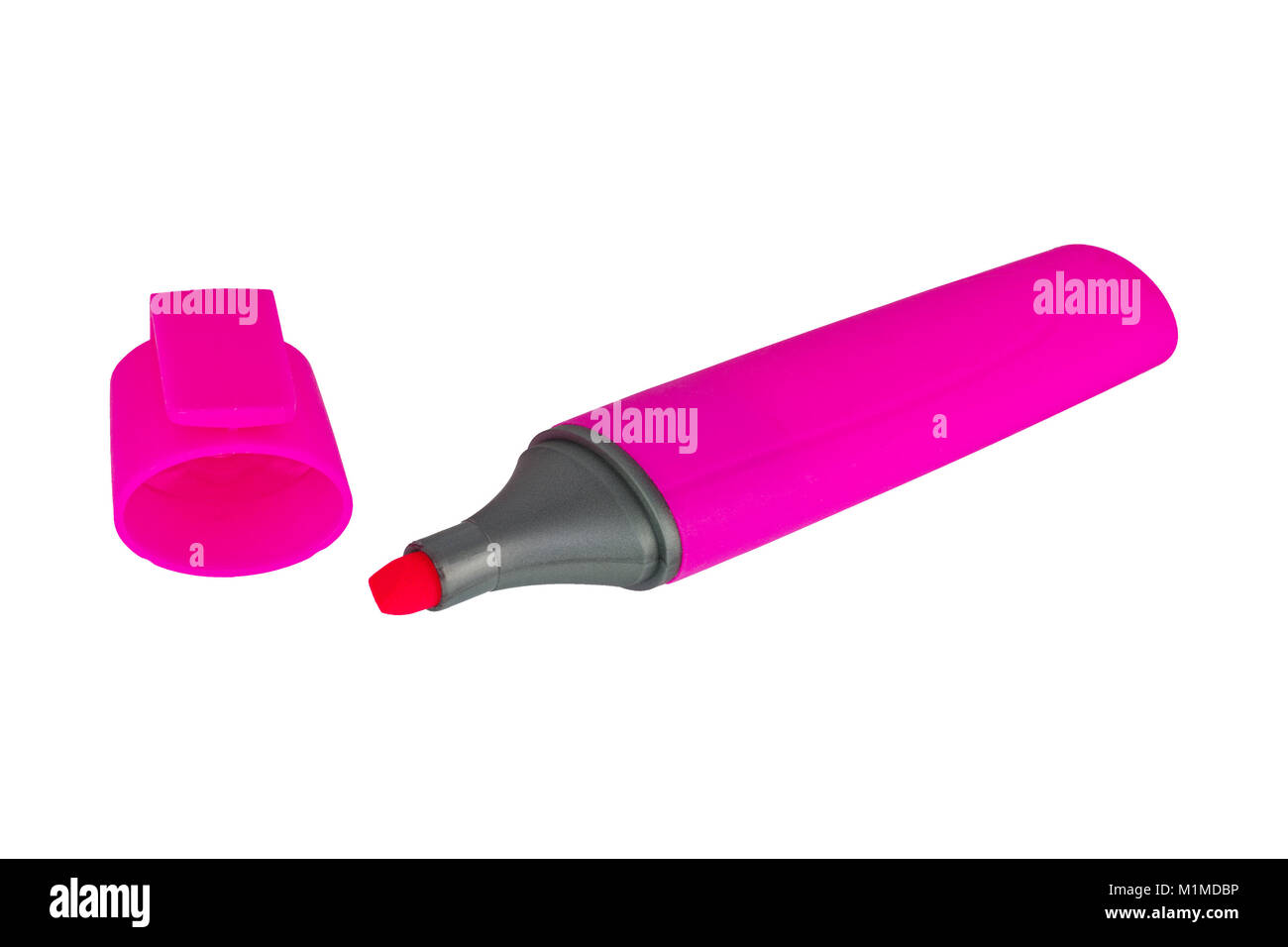 Roter textmarker Ausgeschnittene Stockfotos und -bilder - Alamy