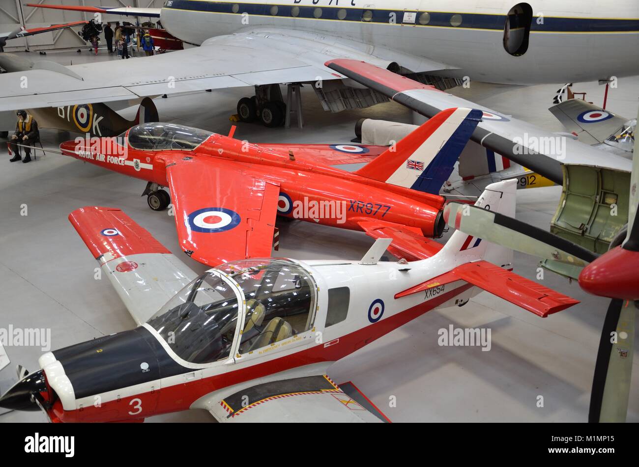 Folland Gnat und Scottish Aviation Bulldog auf der RAF Museum Cosford ...
