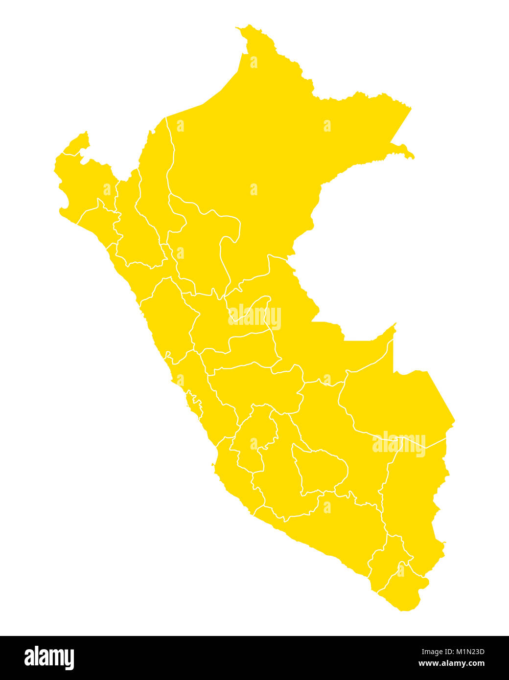 Mapa de las regiones del peru -Fotos und -Bildmaterial in hoher ...