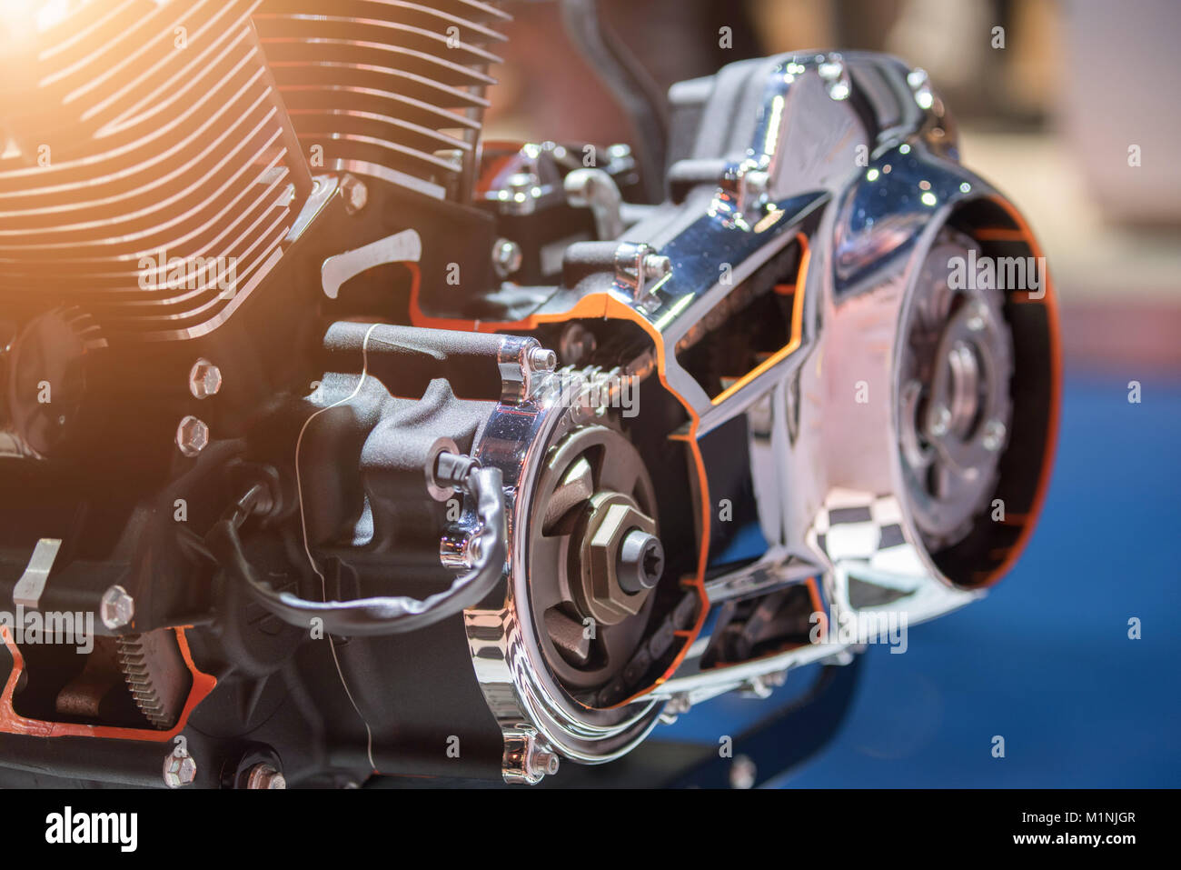 Motorrad motor detail -Fotos und -Bildmaterial in hoher Auflösung – Alamy