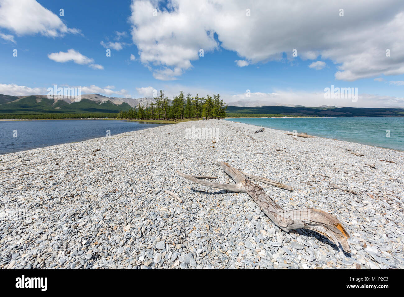 Pebble Shores von Hovsgol See, Provinz Hovsgol, Mongolei, Zentralasien ...