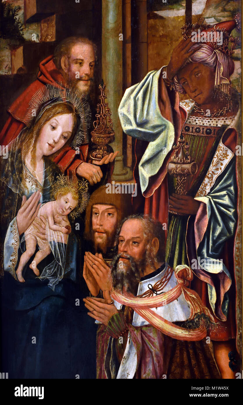 Die anbetung der magier 1520 meister von sardoal -Fotos und -Bildmaterial in hoher Auflösung – Alamy