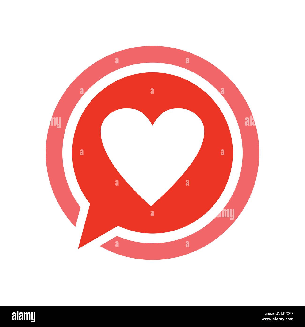 Liebe reden Symbol Vektorgrafik Logo Design Symbol Vorlage Stock ...