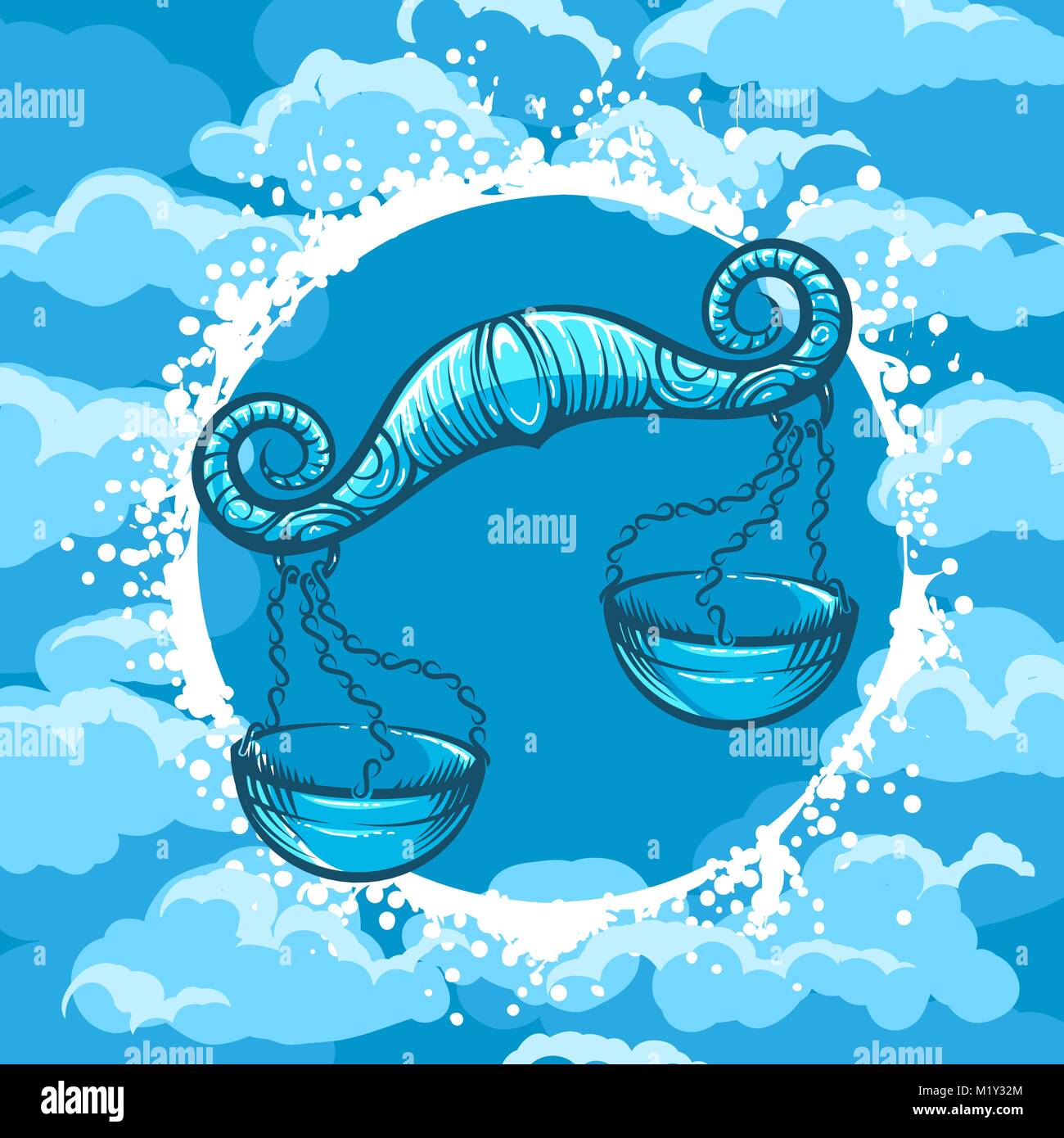 Sternzeichen luft zeichen Stock-Vektorgrafiken kaufen - Alamy