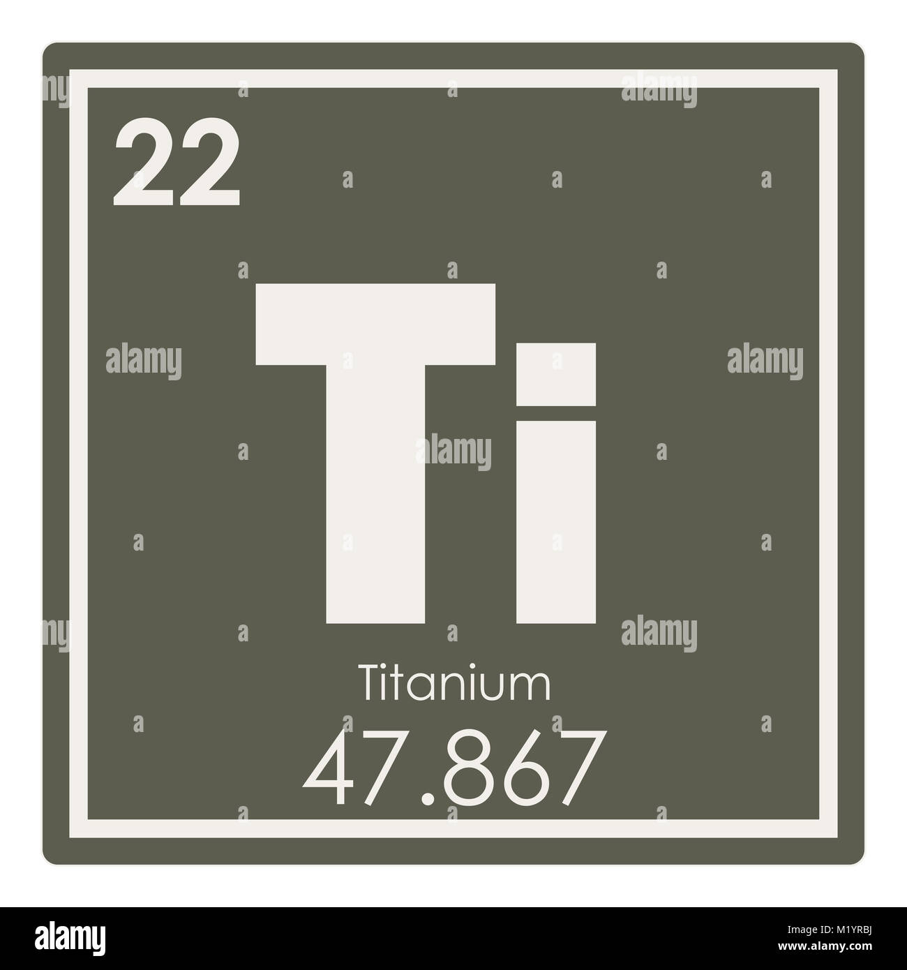 Titan chemische Element Periodensystem Wissenschaft Symbol ...
