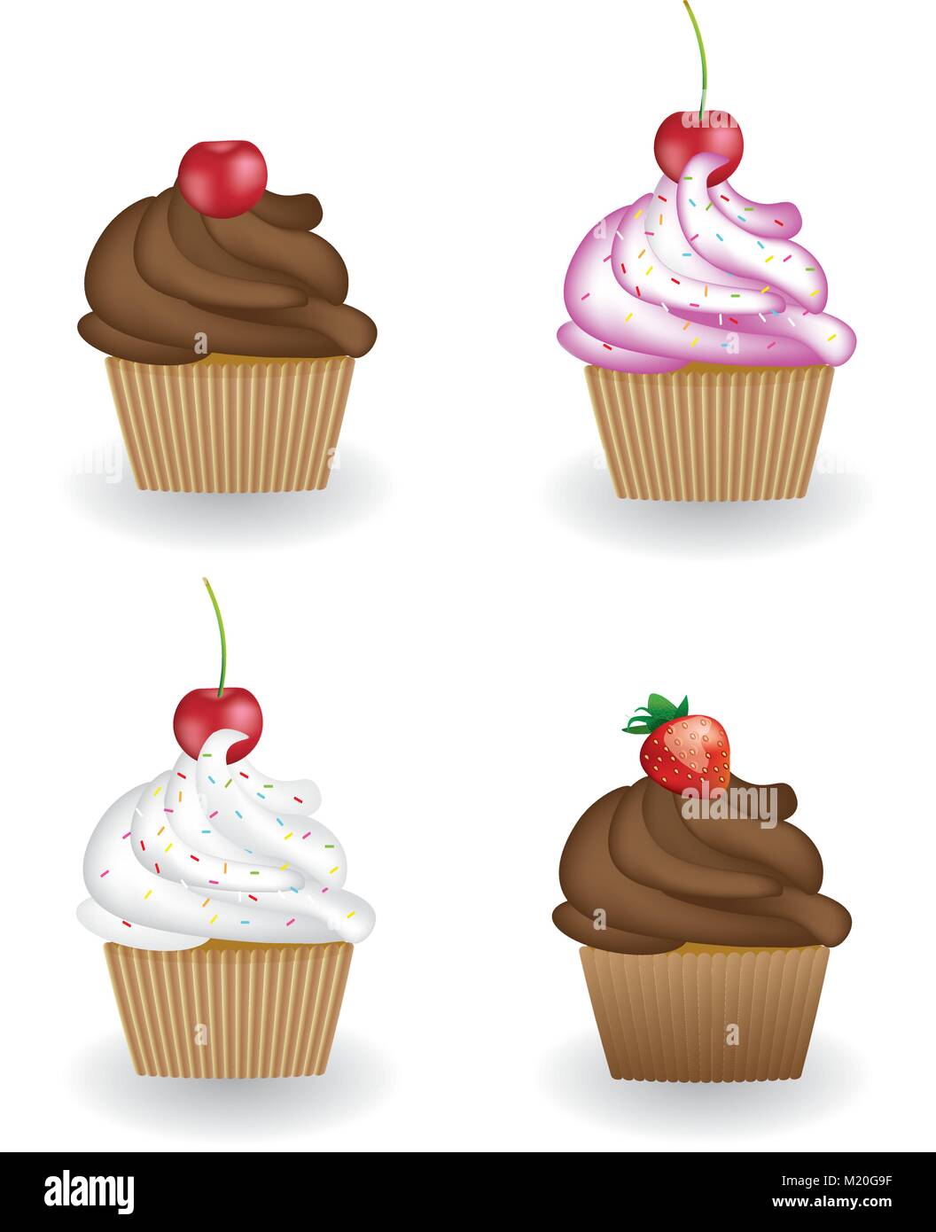 Muffins cupcakes Stock-Vektorgrafiken kaufen - Alamy