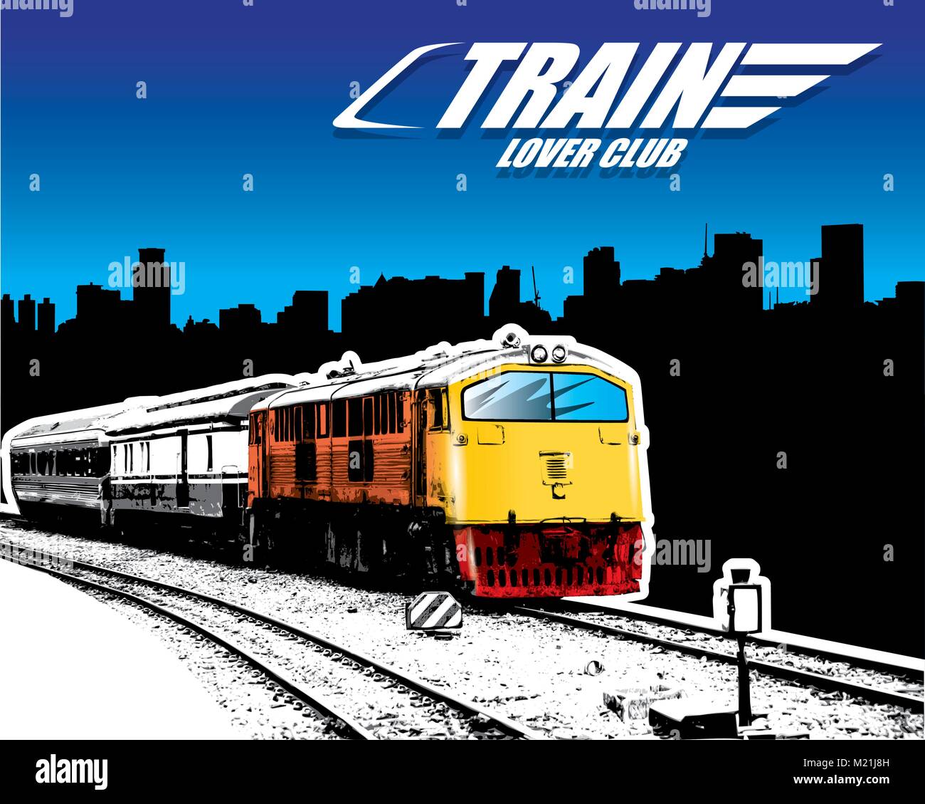 Auf einer eisenbahnstrecke Stock-Vektorgrafiken kaufen - Alamy