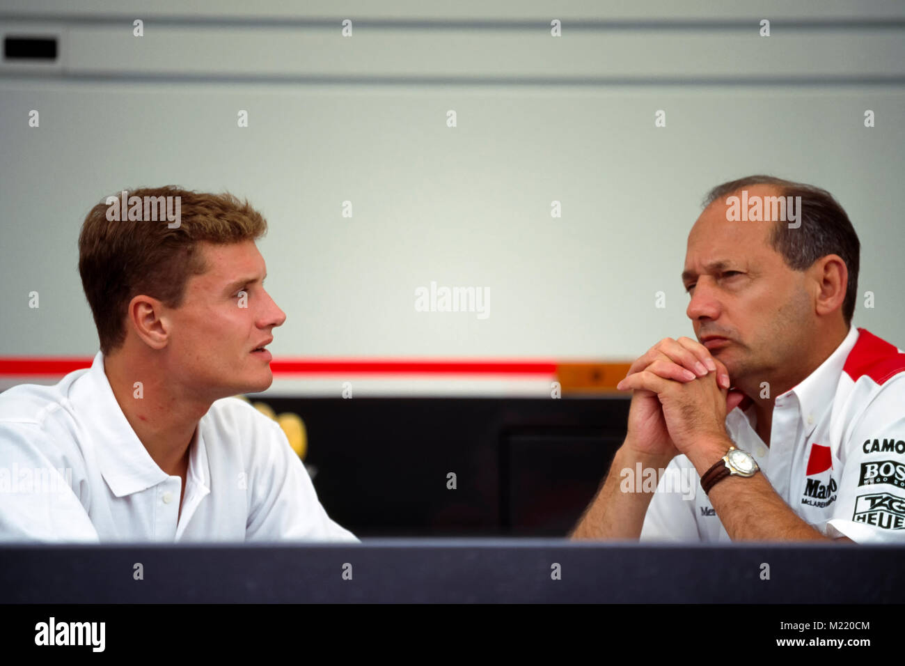 David Coulthard und Ron Dennis, F1, Mac Laren, 1996 Stockfotografie - Alamy