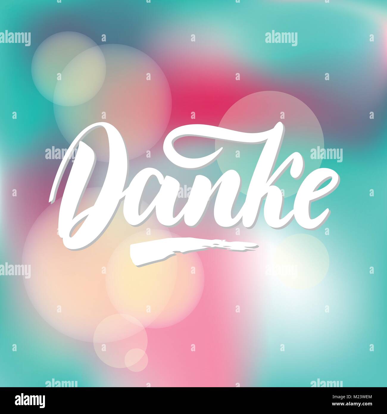 Vielen Dank, dass Sie sich in deutscher Sprache. Vektor Kalligraphie ...