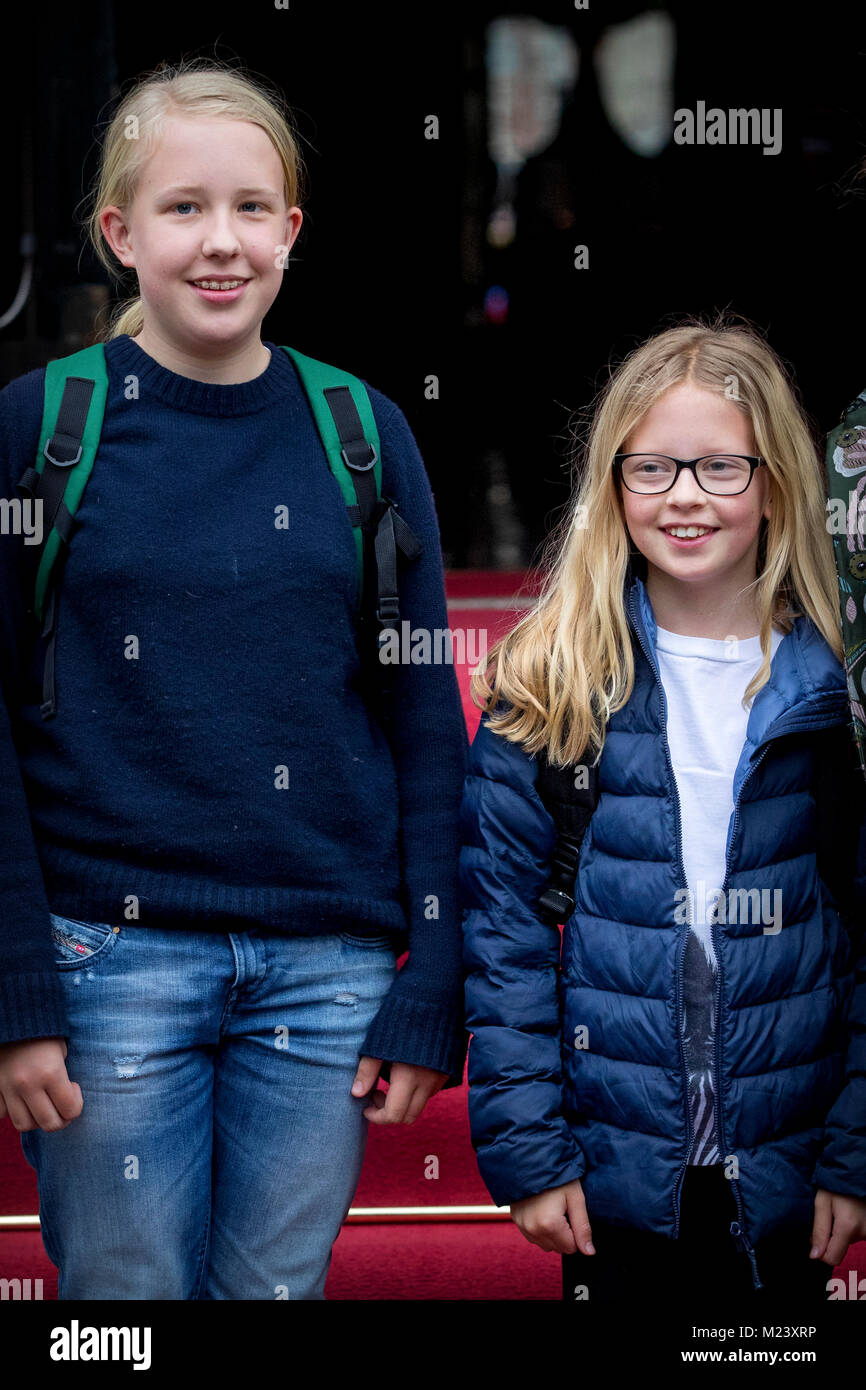 Amsterdam, Niederlande. 3 Feb, 2018. Prinzessin Mabel und ihre Töchter ...