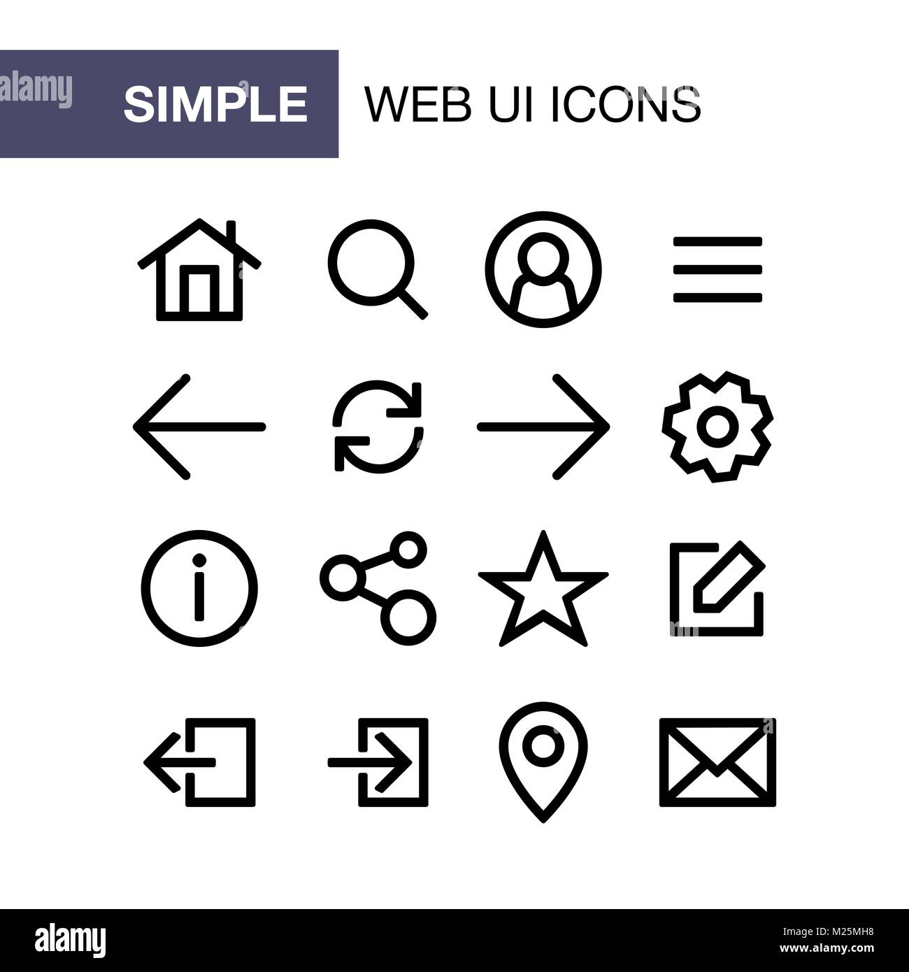 Einrichten von Web- und Mobile Application Icons für einfache Flat ...