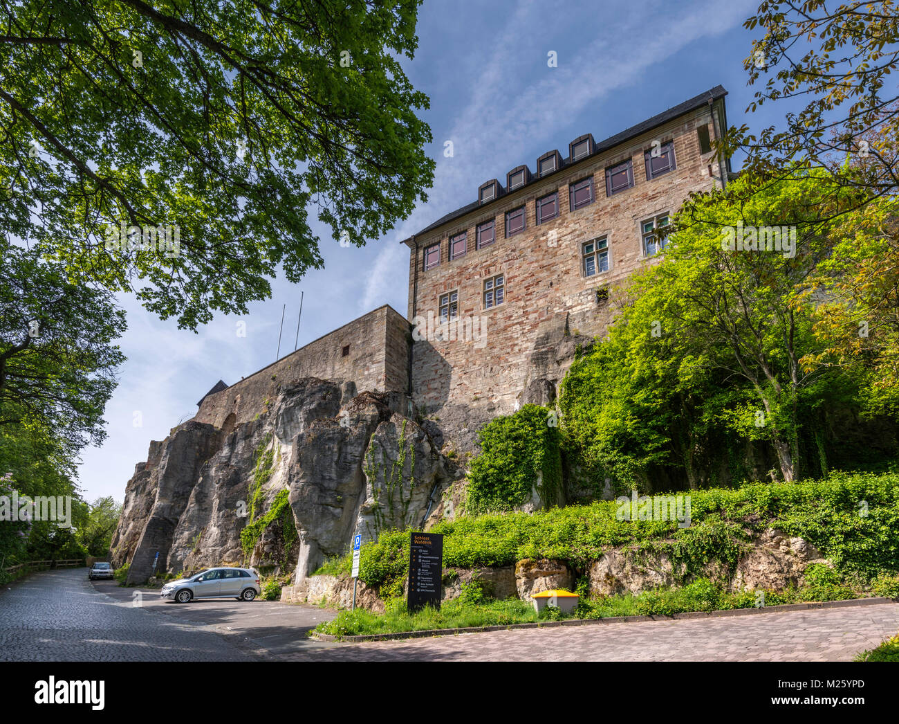 Schloss Waldeck, mittelalterliche Burg in Waldeck, Hessen, Deutschland ...