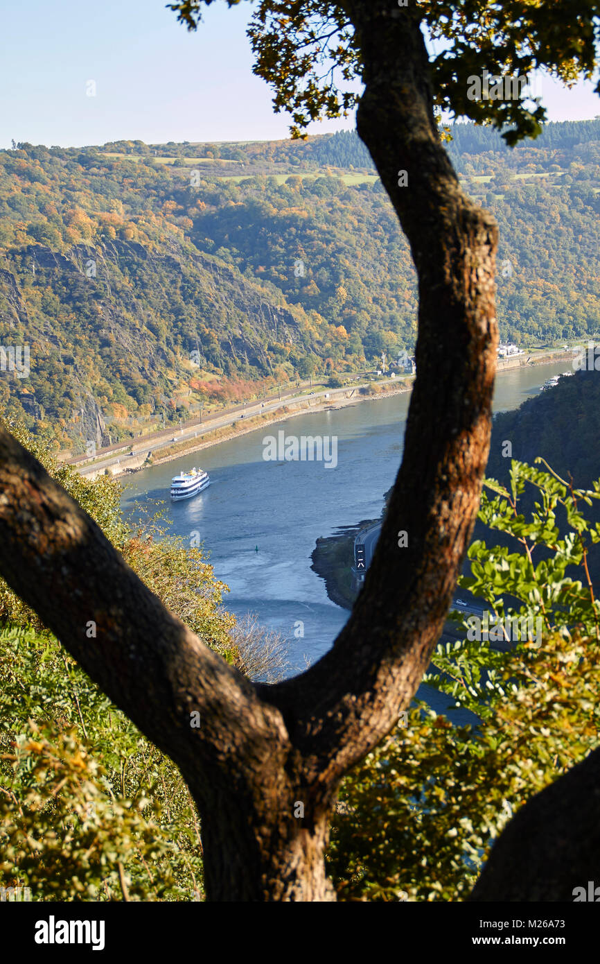 Loreley, Oberes Mittelrheintal Stockfotografie - Alamy