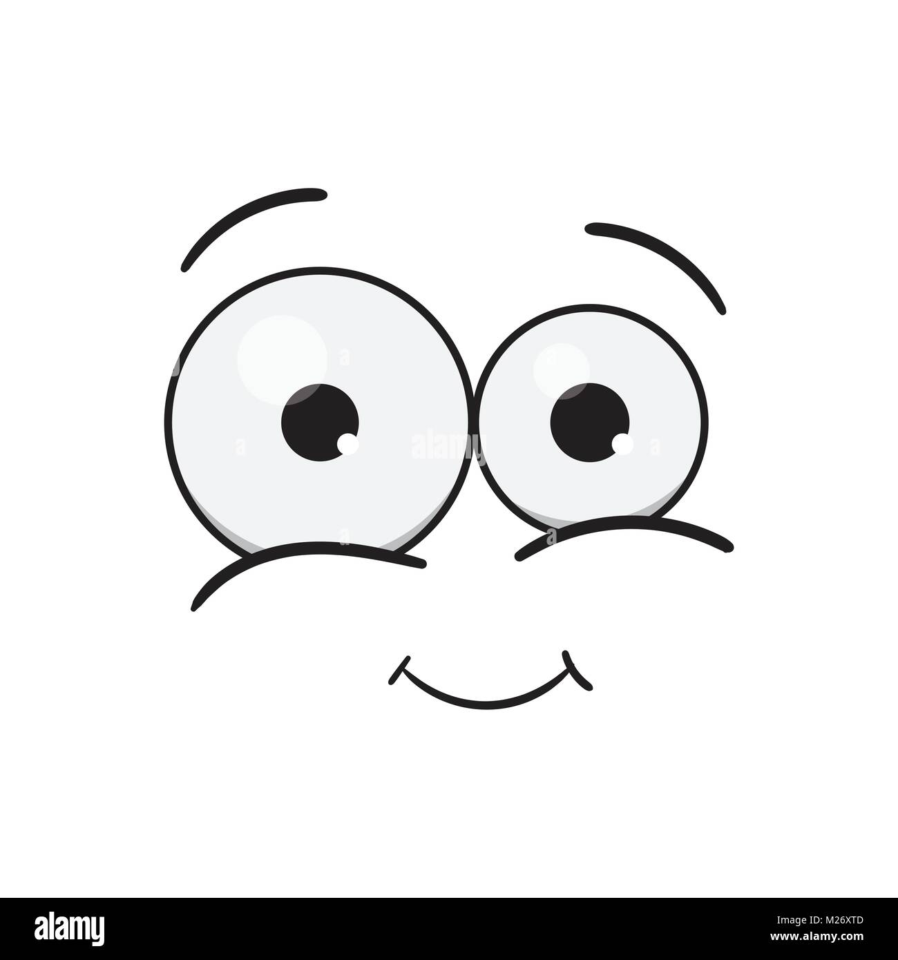 Weiß Smiley. Welt lächeln Tag. Emoticon-symbol Vector Illustration ...