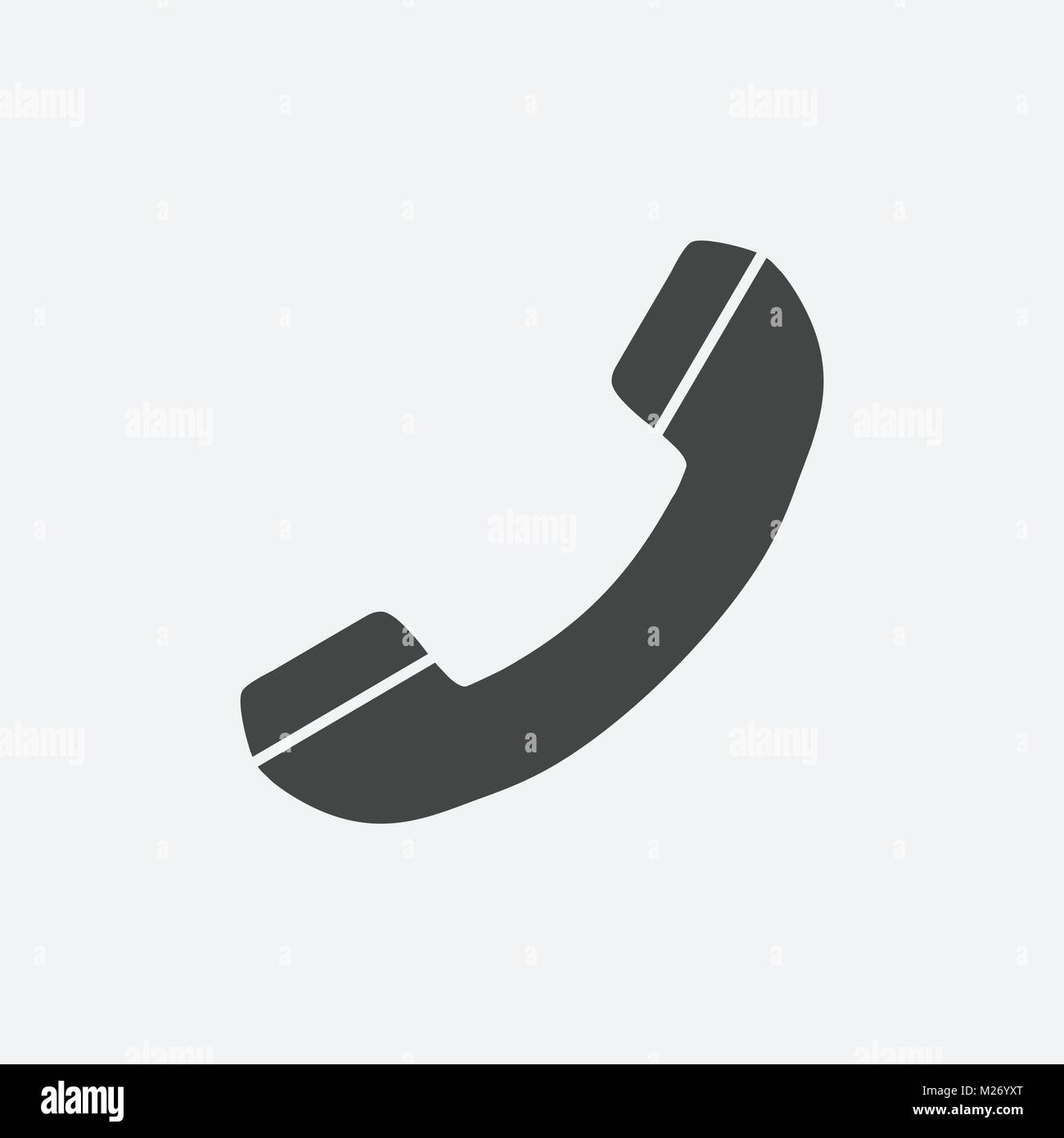 Auf das Symbol "Telefon" Vektor, Kontakt, support service Zeichen auf ...