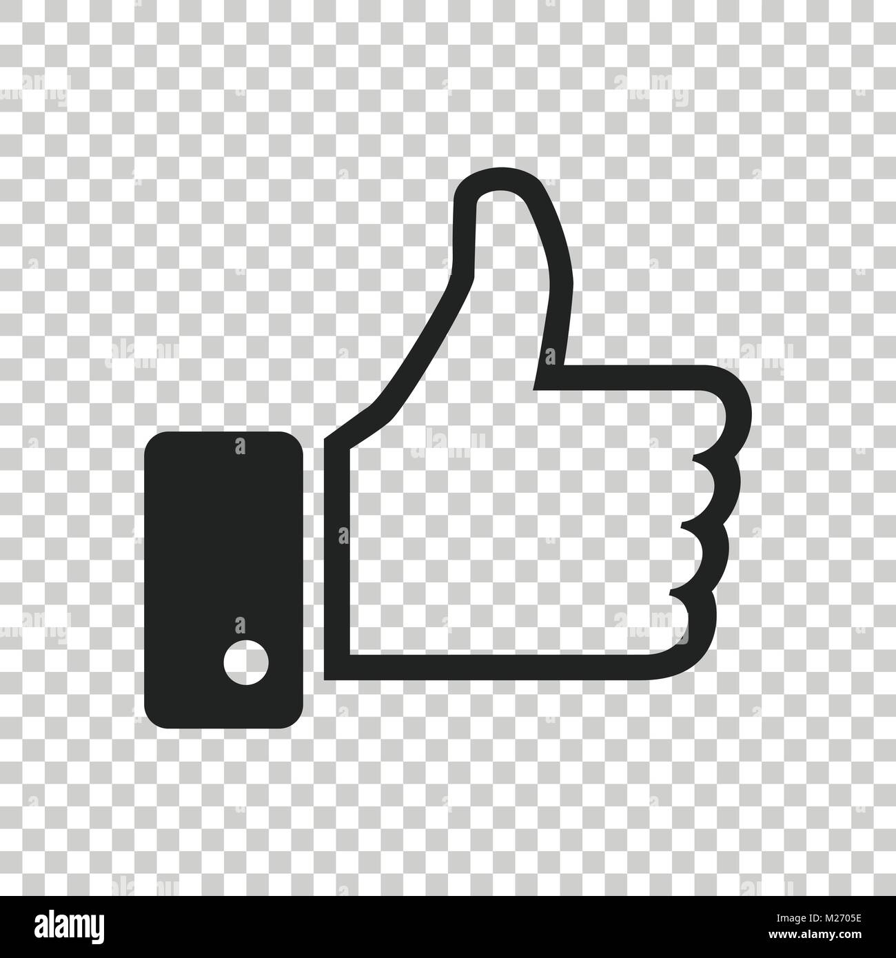 Wie icon Vector Illustration im flachen Stil auf isolierten Hintergrund ...