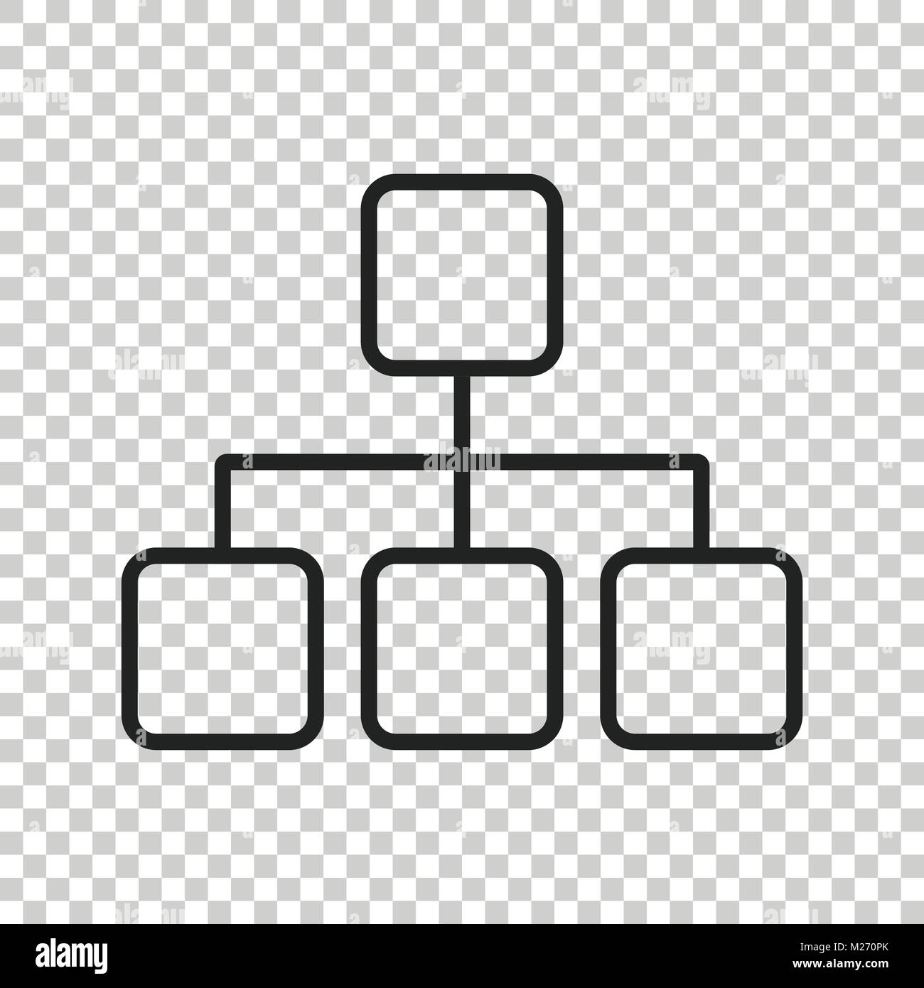 Struktur Chart Symbol. Geschäftskonzept Diagramm Piktogramm. Vector ...