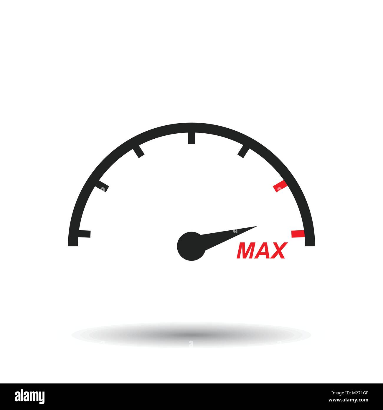 Max Speed Symbol. Flache Vector Illustration. Tachometer ...